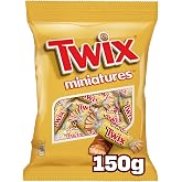 Twix Original Chocolate Minis, 200g, 10 Mini Bars of Twix Chocolate ...