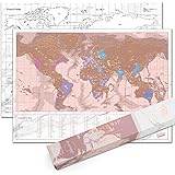 Luckies of London | Scratch Map Rose Gold Edition | World Map Scratch ...