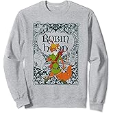 Disney Robin Hood Retro Vintage Distressed T-Shirt : Amazon.co.uk: Fashion