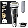 Braun Beard Shaver Series 9 PRO+ Electric Shaver for Men Rechargeable, 5 Pro Shave Elements ...