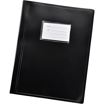 A4 Deluxe Hardback Display Book Black Padded Leather Look Business ...