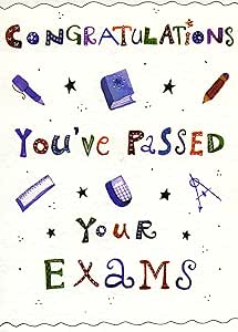 Congratulations You've Passed Your Exams Card - Finished with ...