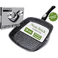 Chef Wonderful Non-Stick Griddle Pan for Induction Hob. Aluminium Steak ...