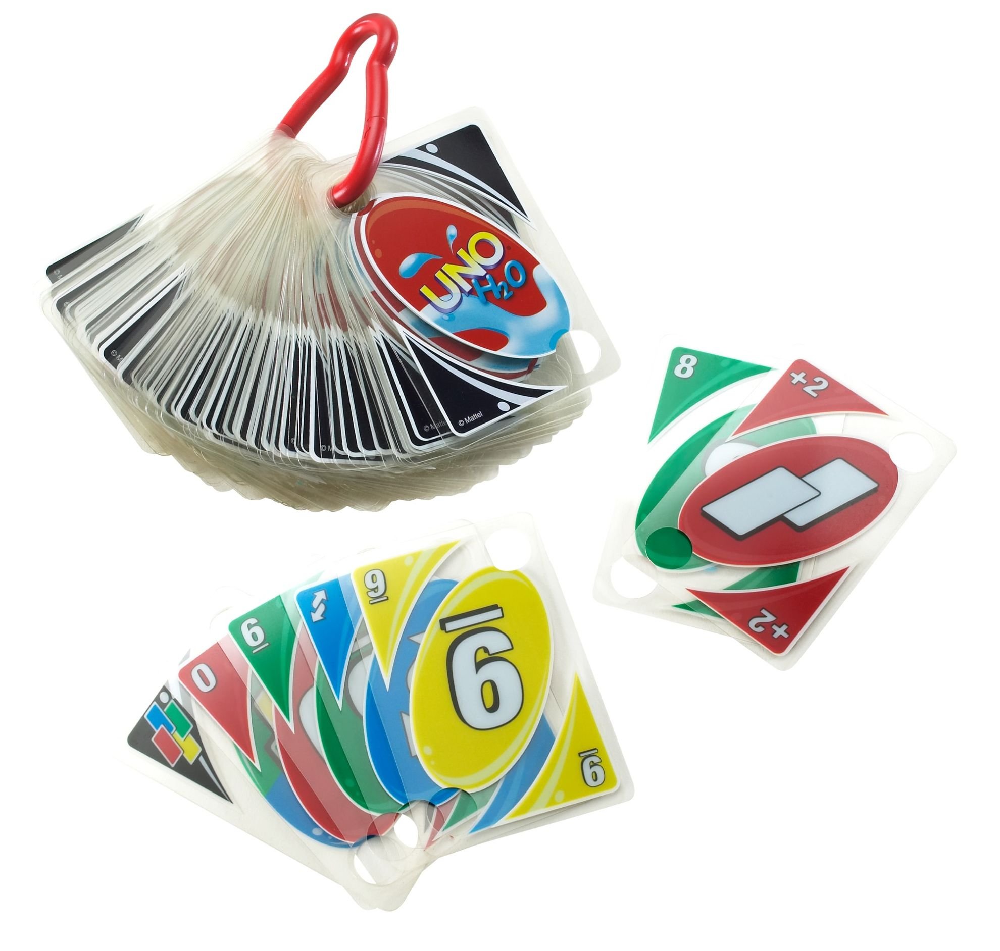 Mattel Games UNO H20 To Go, Juego de Cartas Resistentes al Agua, para ...