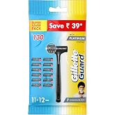 Gillette Guard Shaving Razor for Men (1 Razor with 12 blades) | Super ...