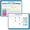 8 Packs Place Value Whiteboards, Double Sided Dry Erase Board Writable ...