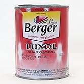 Berger Luxol Hi-Gloss Enamel | Phiroza Blue | 4L Mirror-Like Finish ...