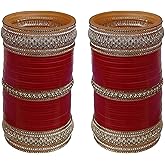 Buy Lucky Jewellery Bridal Bangle Set Red Color Chuda Dulhan Punjabi ...