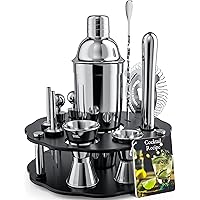 Godmorn 15Pcs Cocktail Making Set, Cocktail Shaker Set with Display ...