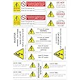 Solar PV System Warning Label Set - A4 Sheet - Price per Pack of 162 ...