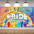 Pride Decorations Backdrop Banner, Pride Month Decorations LGBT Gay ...