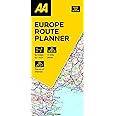 AA European Route Planner Map (AA Road Map Europe Series / European ...