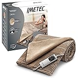 Imetec Adapto velvet tartan plaid riscaldabile, Coperta elettrica ...