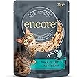 Encore 100% Natural Wet Cat Food Pouch, Tuna Fillet with Whitebait ...