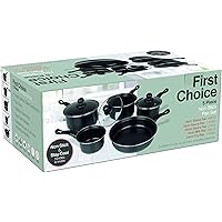 Value plus AP120 Value Plus 3 PCE Sauce pan Set with Glass Lids, Multi ...