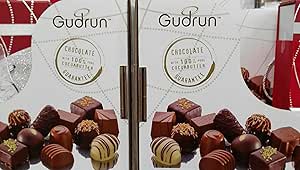Gudrun Chocolate in presentation BOX & GIFT BAG 520g,Collection of Fine ...