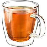 Buy Amazon Brand - Solimo Borosilicate Glass Double Wall Tea Cup | Heat ...
