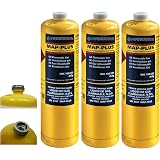 12x MAPP Map Plus 435g Bottle Disposable Gas Cylinder plumbers torch ...