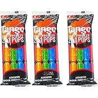 Tango Eezy Freezzy 2-in-1 Ice Pops Frozen Lollies Drumsticks 8 x 75ml ...