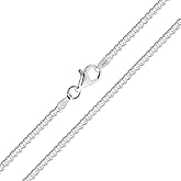 The Chain Company - Sterling Silver 16" Inch 1.5mm Thick Italian Curb ...