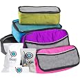 bago 8 Pcs Packing Cubes For Travel - 5 Packing Cube with 3 ZipLock ...