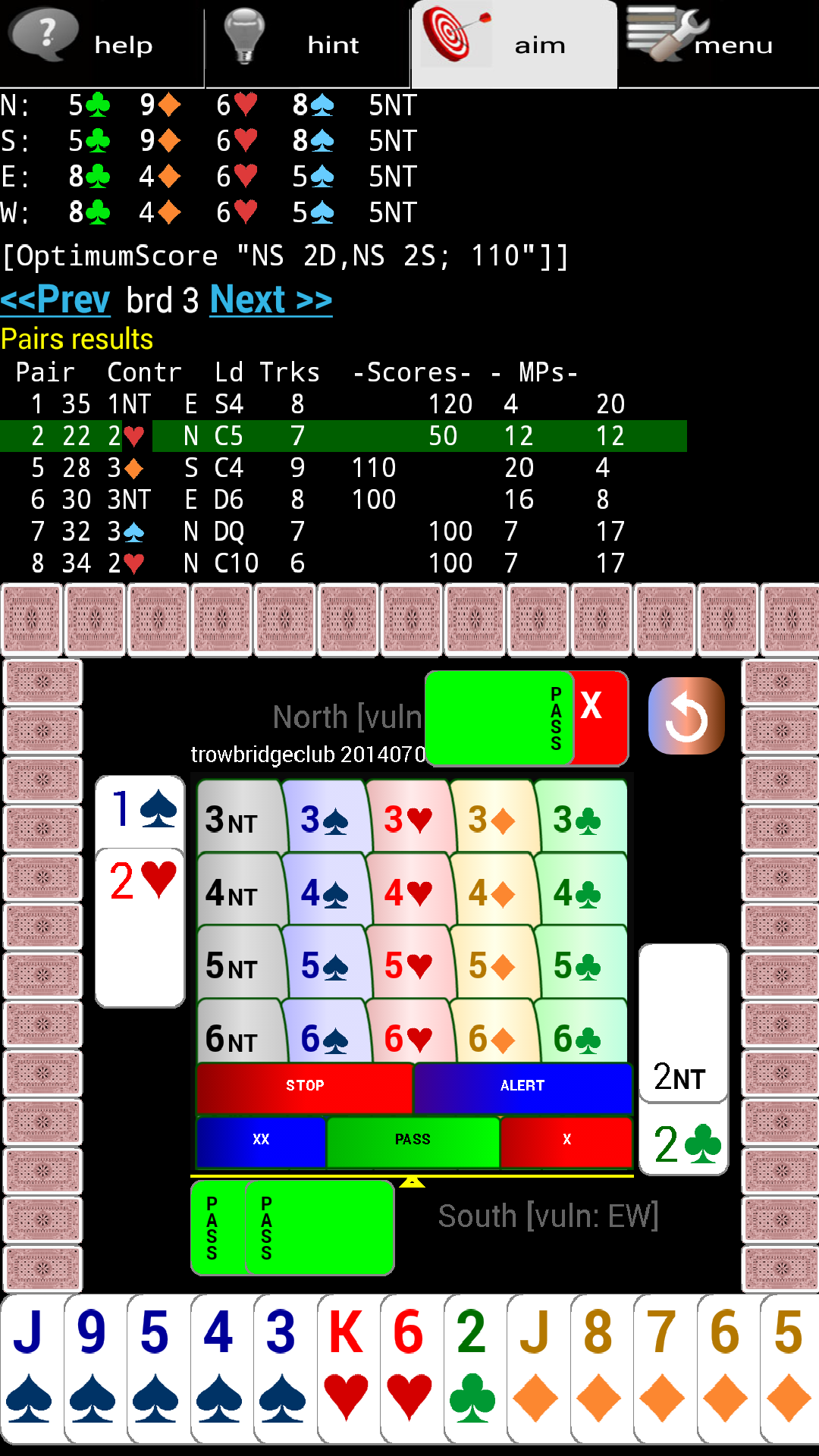 BJ Bridge Free Duplicate Bridge: Amazon.co.uk: Appstore for Android