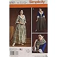 Simplicity Pattern 8161 Misses' 18th Century Costumes, Paper, White ...