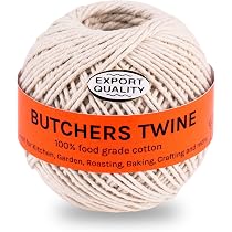 Meat Trussing Twine MAOQIAN 1013ft Cotton Butcher's Twine - 2mm Cooking ...