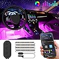 Striscia LED Auto con APP, Govee Luci LED Interne per Auto con 48 LEDs ...