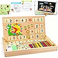 lenbest Wooden Maths Box - Maths Games - Montessori Toys - Numberblocks ...