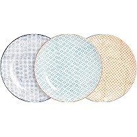 Nicola Spring Patterned Dinner Plates - 255mm (10 Inches) - 3 Designs ...