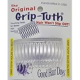 Grip-Tuth Combs - Set Of 2 Hair Side Combs - Hair Combs For All Types ...