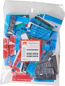 TIMCO PACKER Packers-28mm 100 x 28 Assorted Flatpackers, Multi-Colour ...