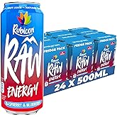 Rubicon RAW 12 Pack Raspberry & Blueberry 500ml Energy Drink, 20% Real ...