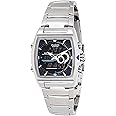 Casio EDIFICE Reloj en caja sólida, 10 BAR, Negro, para Hombre, con Correa de Acero inoxidable ...