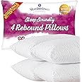 Slumberdown Hotel Quality Pillows 4 Pack - Bouncy Firm Support Side ...