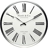 Buy HARRIS & CO. CLOCKMASTERS Premium Luxury Wall Clock, Minimalist ...