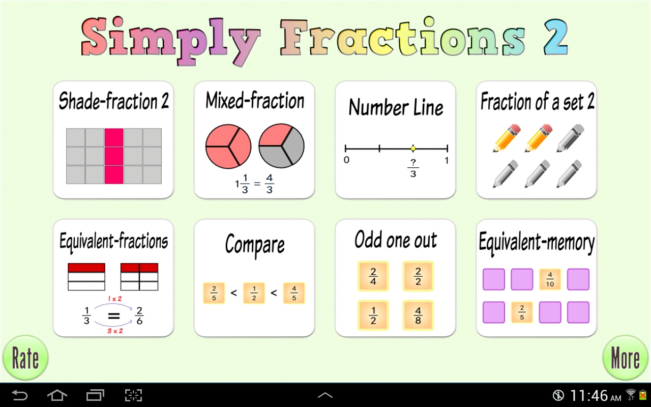Simply Fractions 2, Learn Math : Amazon.fr: Applis et Jeux