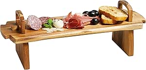 Artesa Raised Wooden Serving Platter, 37 x 12 x 13 cm : Amazon.co.uk ...
