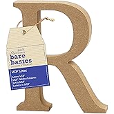 MDF Letter (1 piece) - Bare Basics - E : Amazon.co.uk: Home & Kitchen