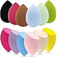 12 Pieces Professional Makeup Sponge Set,Latex Free Flawless Soft Setting Face Puffs,Multicolor ...
