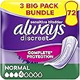 Always Discreet Incontinence Pants Women, Normal, 72 Moderate ...