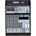 kh Audio Mixer 4 Channel for Stage Live Studio Stereo Recording DJ ...