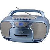 JENSEN CD-545 Portable Stereo CD Player with Cassette Recorder & AM/FM ...