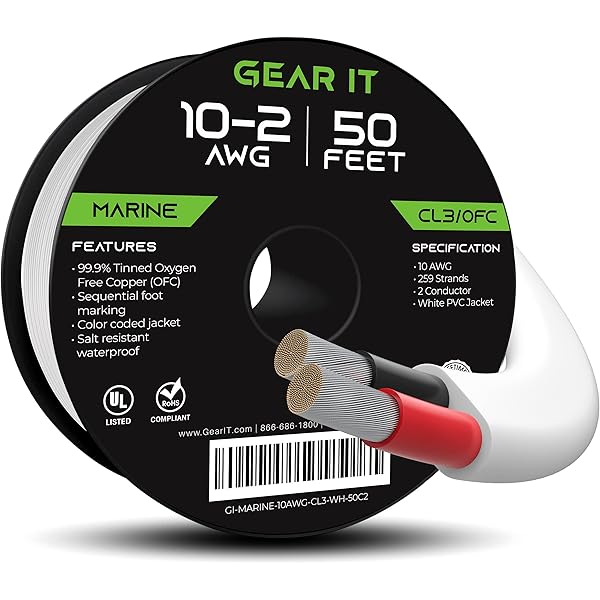 1/0 Gauge OFC Ground Wire 0AWG Electrical Power Cable 25, 42% OFF