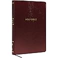 NKJV Holy Bible, Super Giant Print Reference Bible, Brown Leather, 43,000 Cross References, Red ...