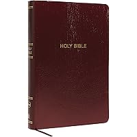 NKJV Holy Bible, Super Giant Print Reference Bible, Brown Leather, 43,000 Cross References, Red ...