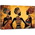 ZXHYWYM African American Woman Wall Art Black Aart Wall DecorAfrican Tribal Painting Africa ...