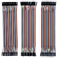 ELEGOO 120pcs Multicolored Dupont Wire 40pin Male to Female, 40pin Male ...