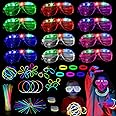 LED Light Up Toys Party Favors, 62PCS Glow in The Dark Party Supplies ...
